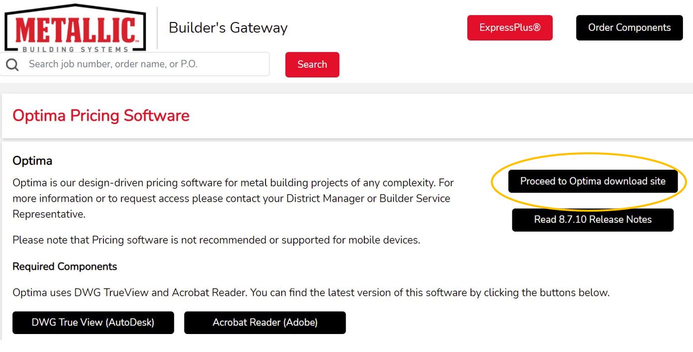 Optima Software - Metallic Building SystemsMetallic Building Systems